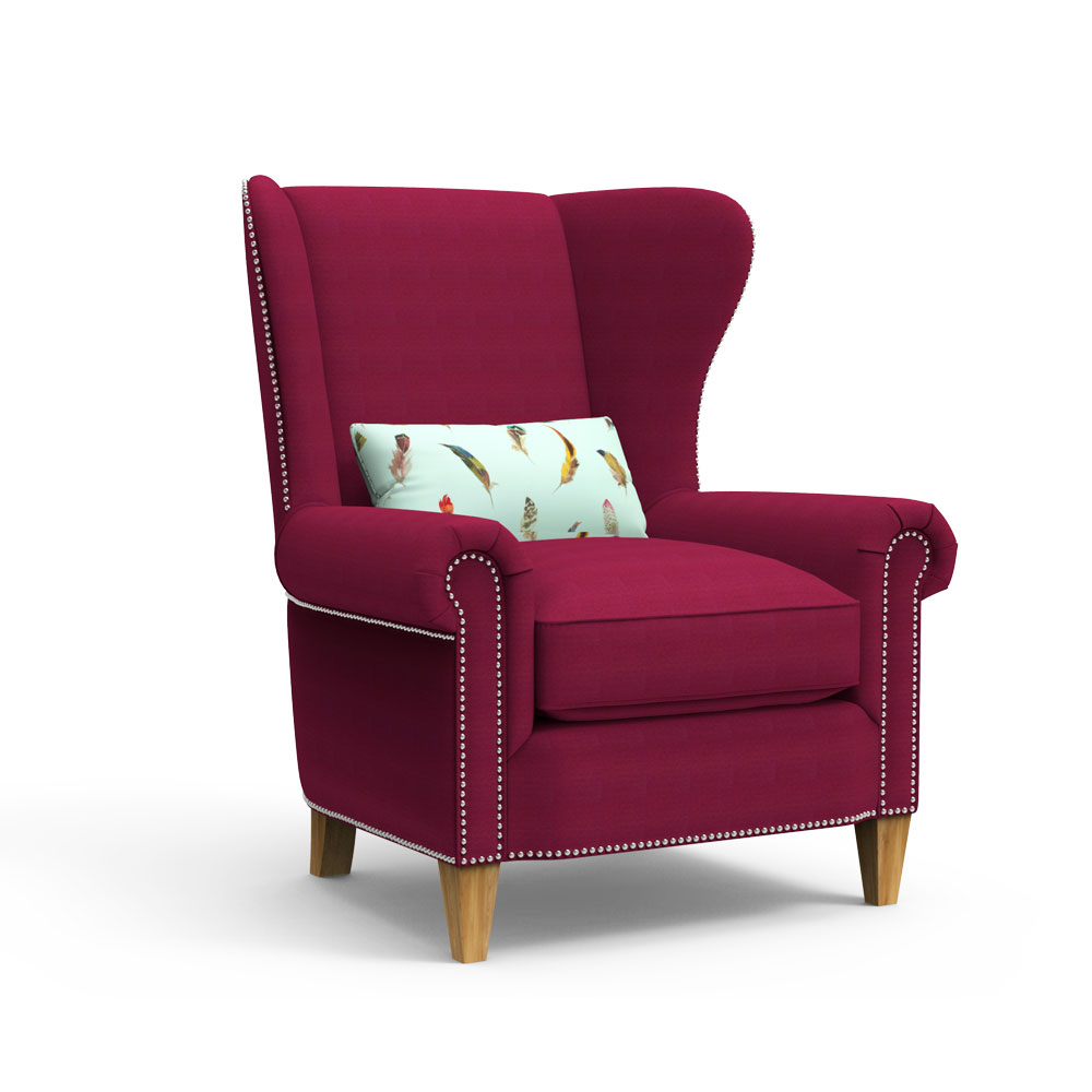 Knights Arm chairs - Maroon | Accent chairs Online | Rainforest Italy