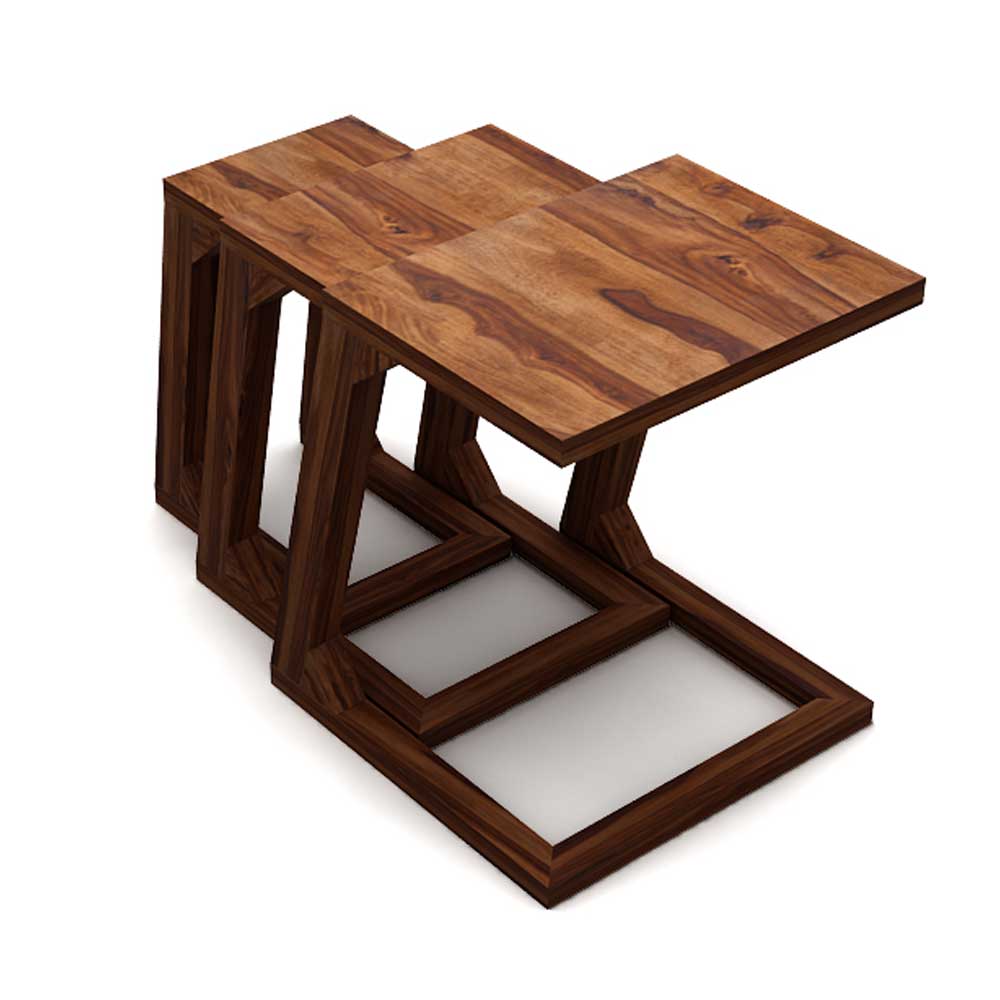 Tilt Nested Stool | Set Of 3 | Rainforest Italy