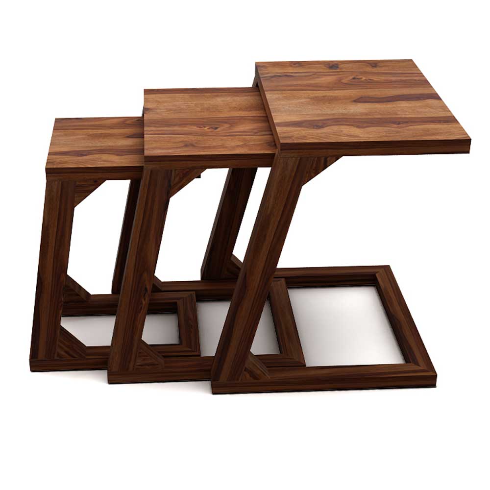 Tilt Nested Stool | Set Of 3 | Rainforest Italy