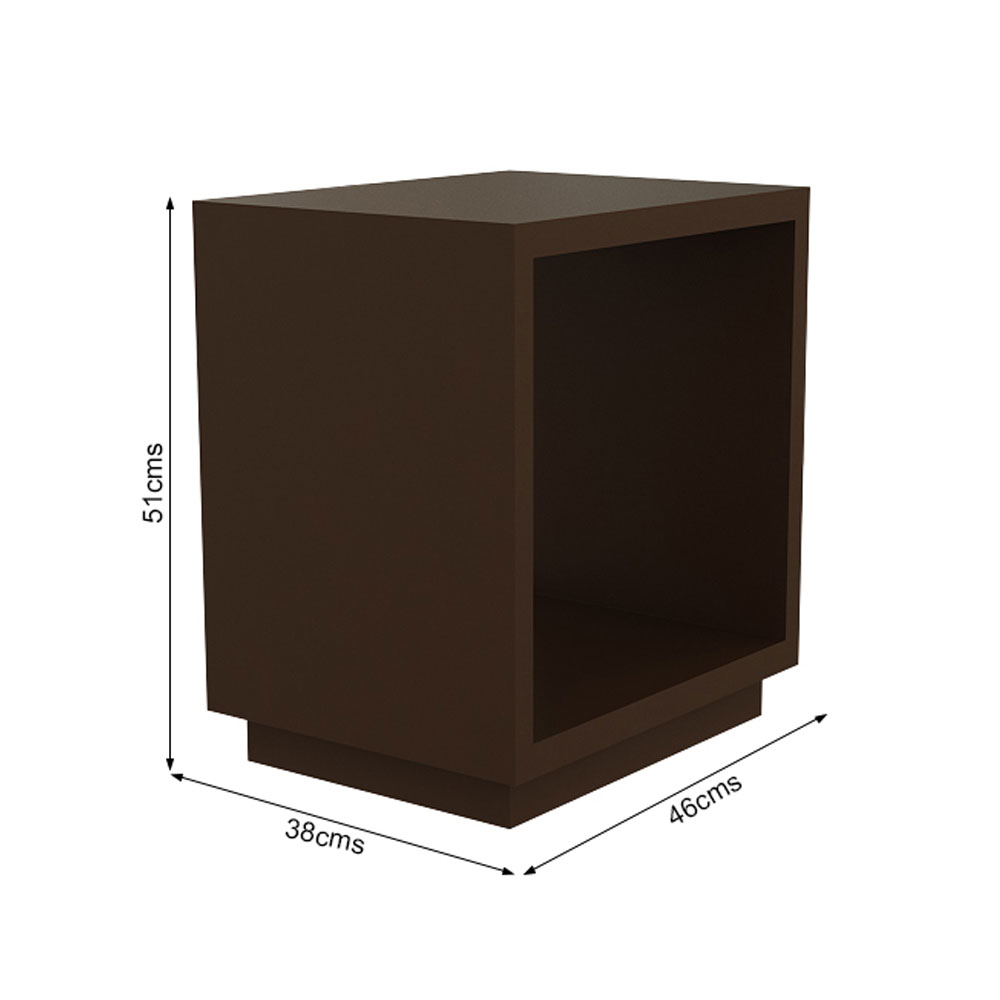 Hollow Cube Side Table | Wenge | Rainforest Italy